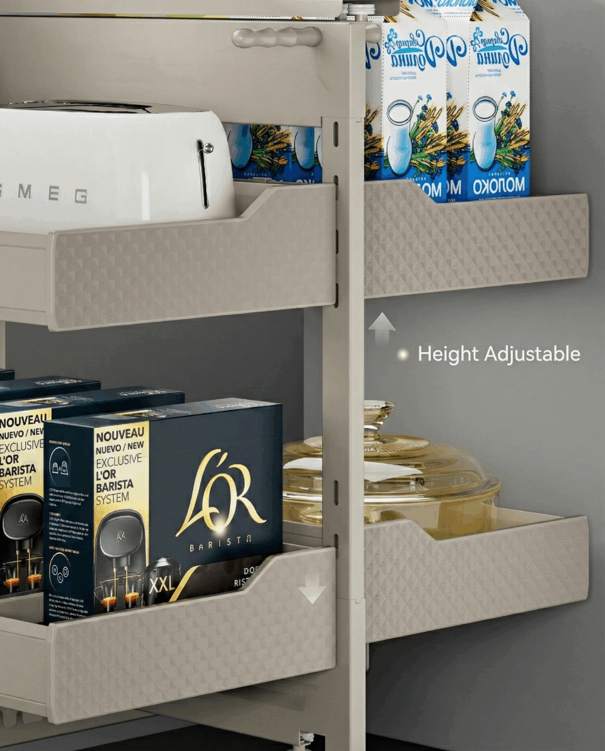 Full-Extension Pull-Out Basket – LumiSpace
